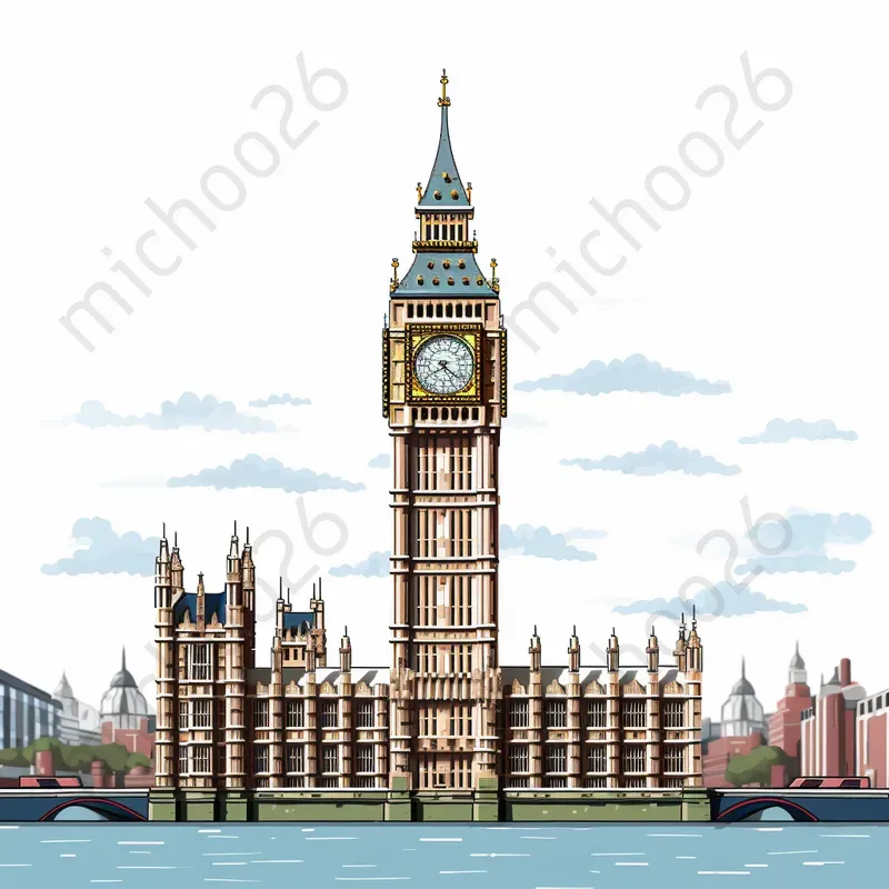 Pixel Art Famous Buildings Objects Midjourney Prompt | PromptBase
