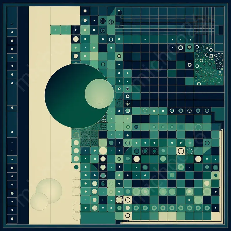 Dots And Lines In Color Patterns Midjourney Prompt | PromptBase