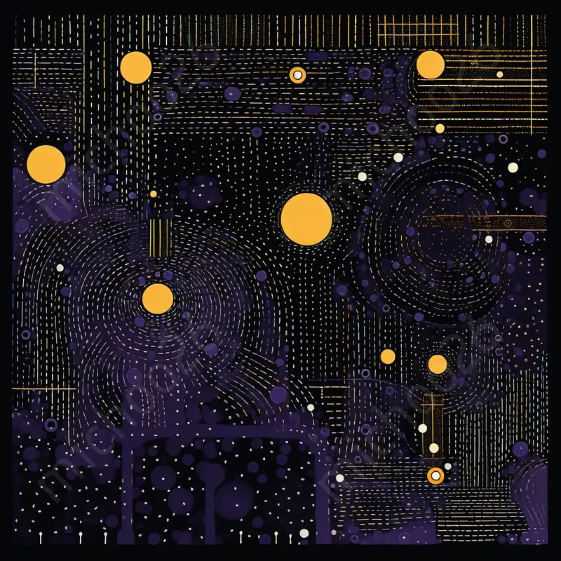 Dots And Lines In Color Patterns Midjourney Prompt | PromptBase