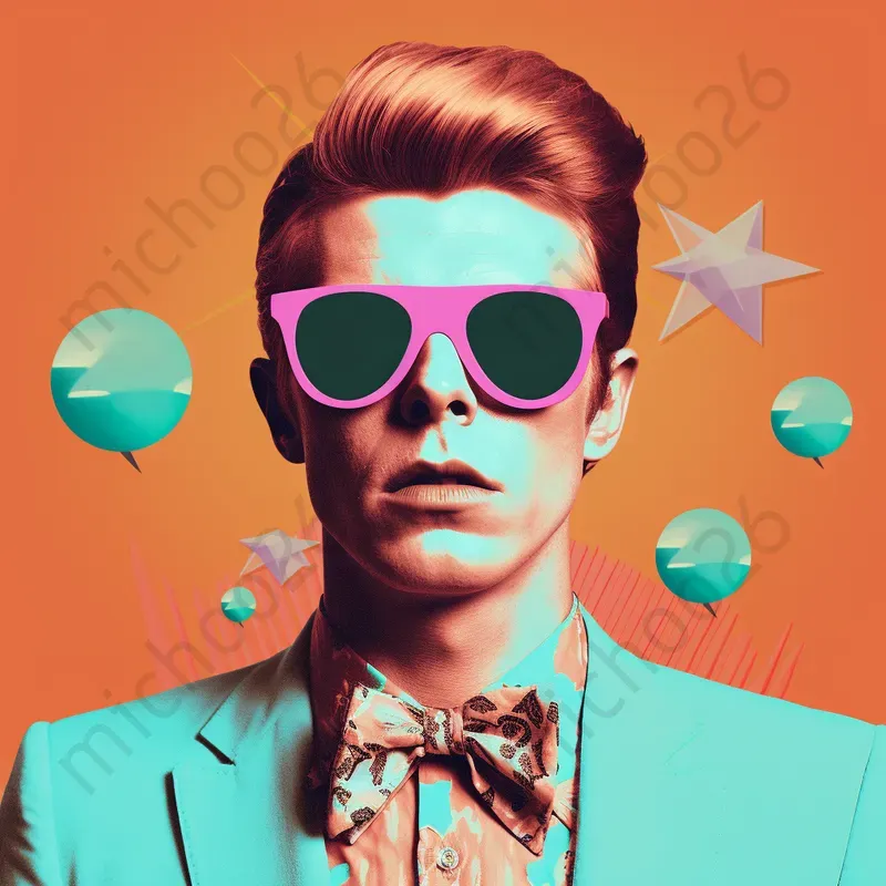 Funky Colors Artist Portraits Midjourney Prompt | PromptBase