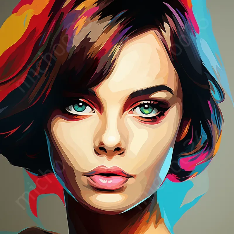 Tie Dye Colors Portraits Midjourney Prompt | PromptBase