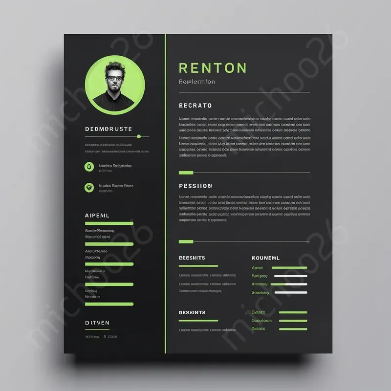 CV Templates In Various Colors Midjourney Prompt | PromptBase