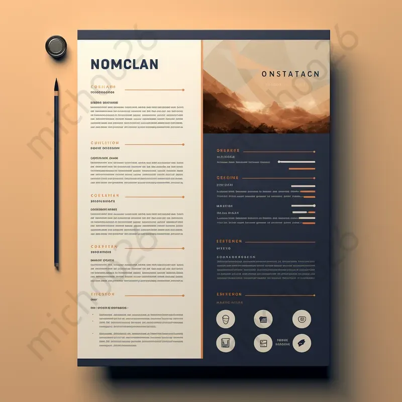 CV Templates In Various Colors Midjourney Prompt | PromptBase
