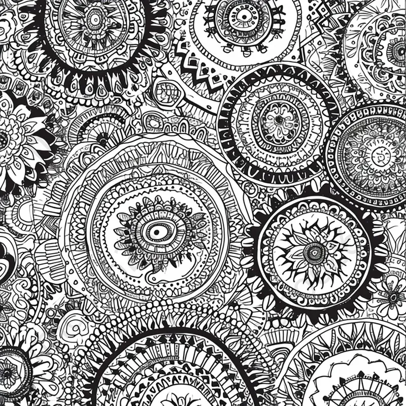 Very Detailed Coloring Pages Midjourney Prompt | PromptBase