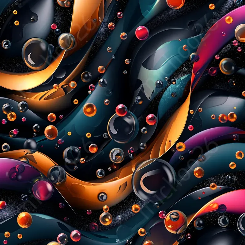 Sleek Metallic Color Patterns Midjourney Prompt | PromptBase
