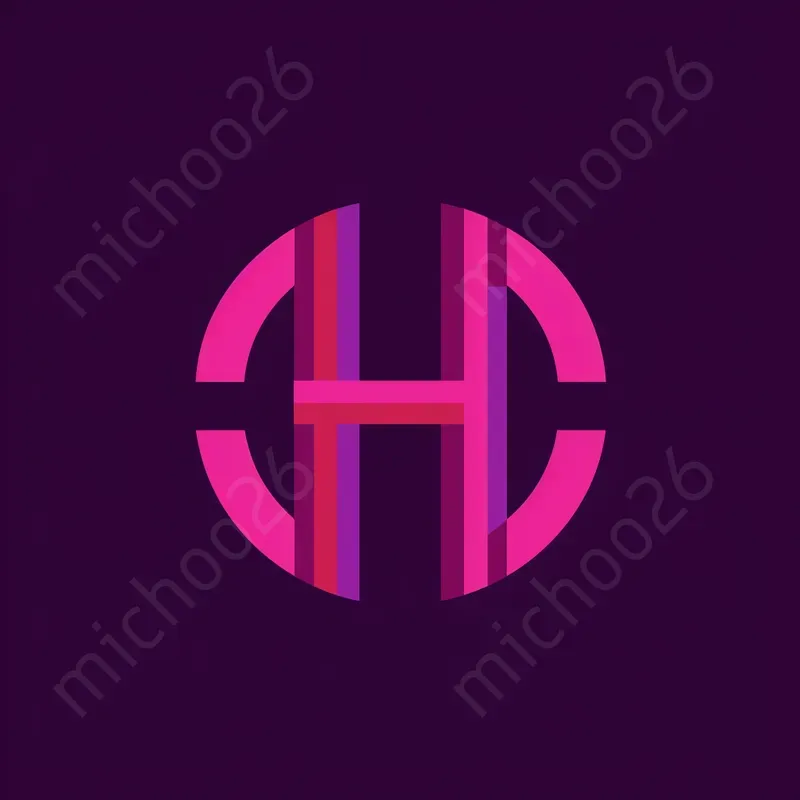 Rounded Logos Based On Letters Midjourney Prompt | PromptBase