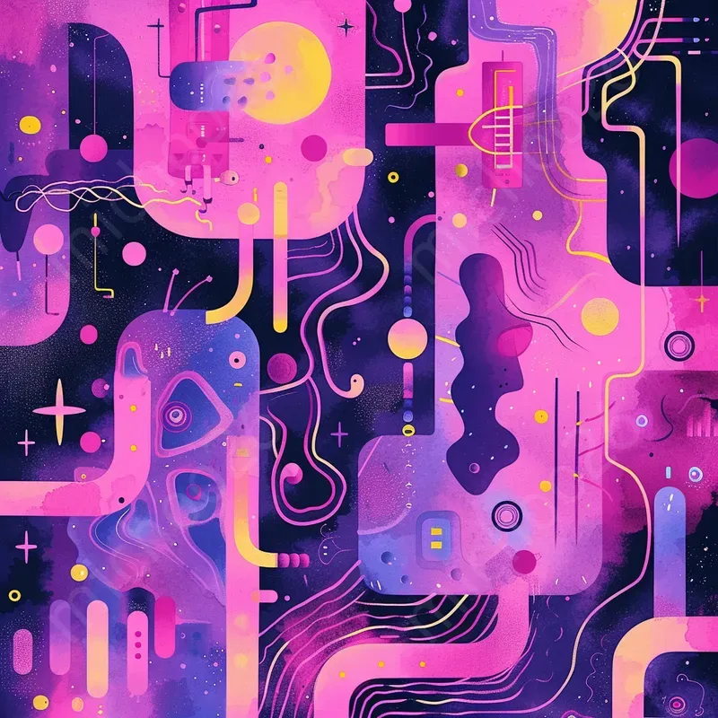 Asiapunk Style Futuristic Color Patterns Midjourney Prompt | PromptBase