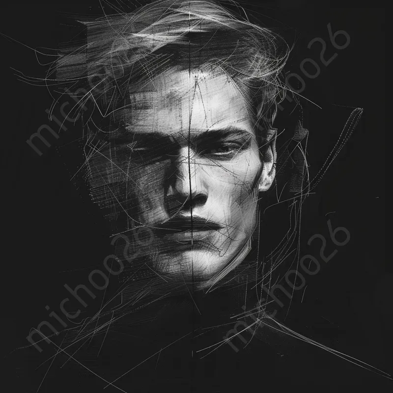 Detailed Portrait Drawings In Colors Midjourney Prompt | PromptBase