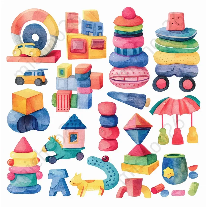 Repeated Objects Watercolor Patterns Midjourney Prompt | PromptBase