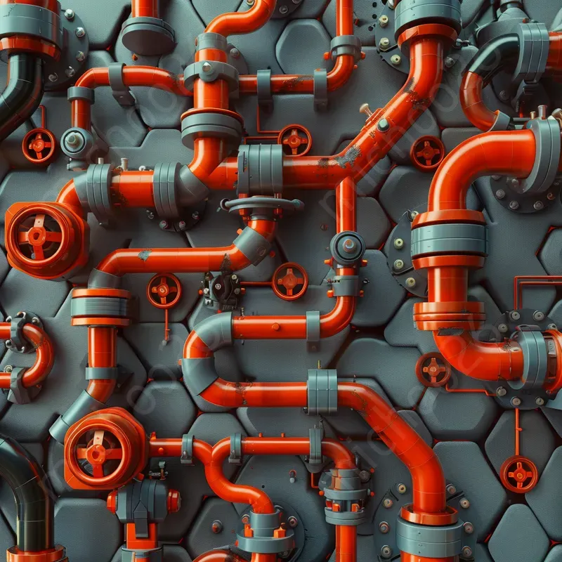 Pipes And Valves Network Patterns Midjourney Prompt | PromptBase