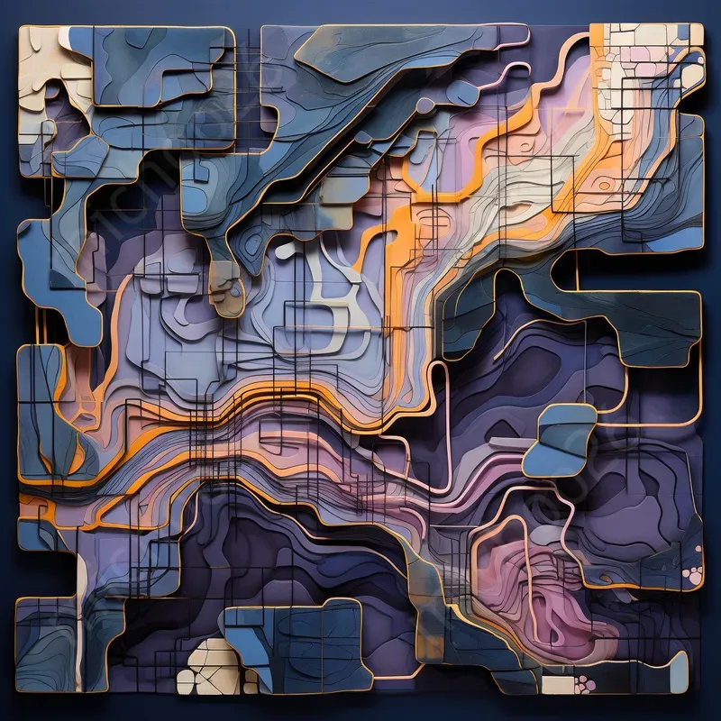 Color Patterns Inspired By Maps Midjourney Prompt | PromptBase