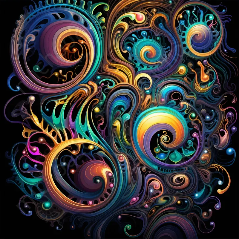 Psychedelic Neon Colors Patterns Midjourney Prompt | PromptBase