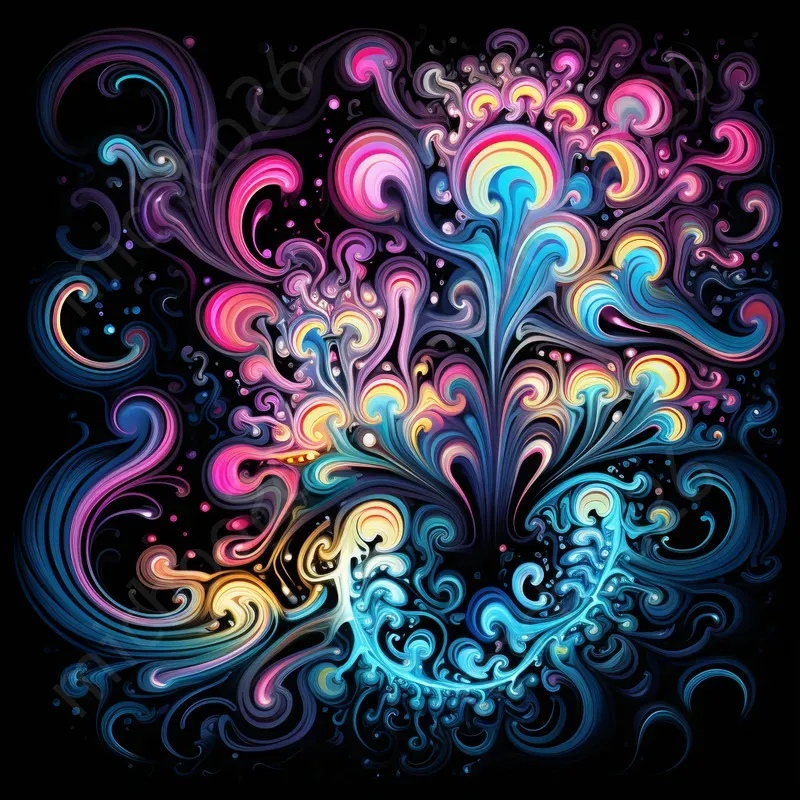 Psychedelic Neon Colors Patterns Midjourney Prompt | PromptBase
