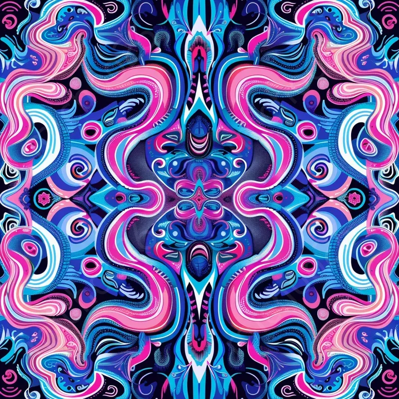 Creative Color Psychodelic Patterns Midjourney Prompt | PromptBase