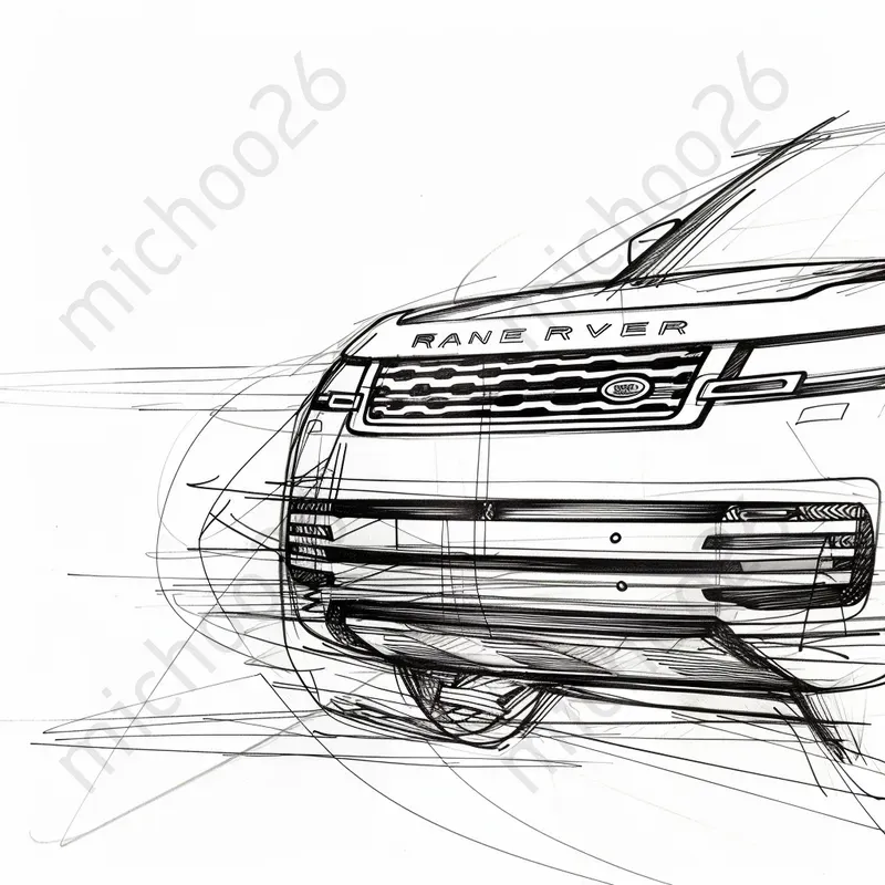 Half Of Cars Hand Drawings Midjourney Prompt | PromptBase