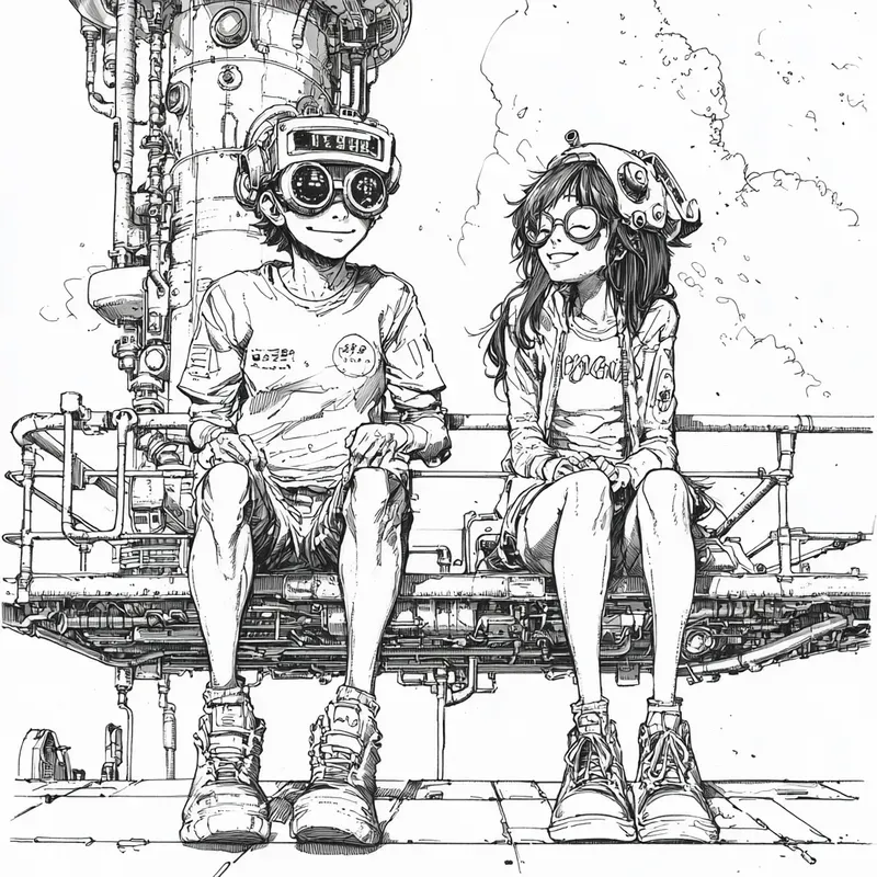 Japanese Sf Manga Future Spaceships Midjourney Prompt | PromptBase