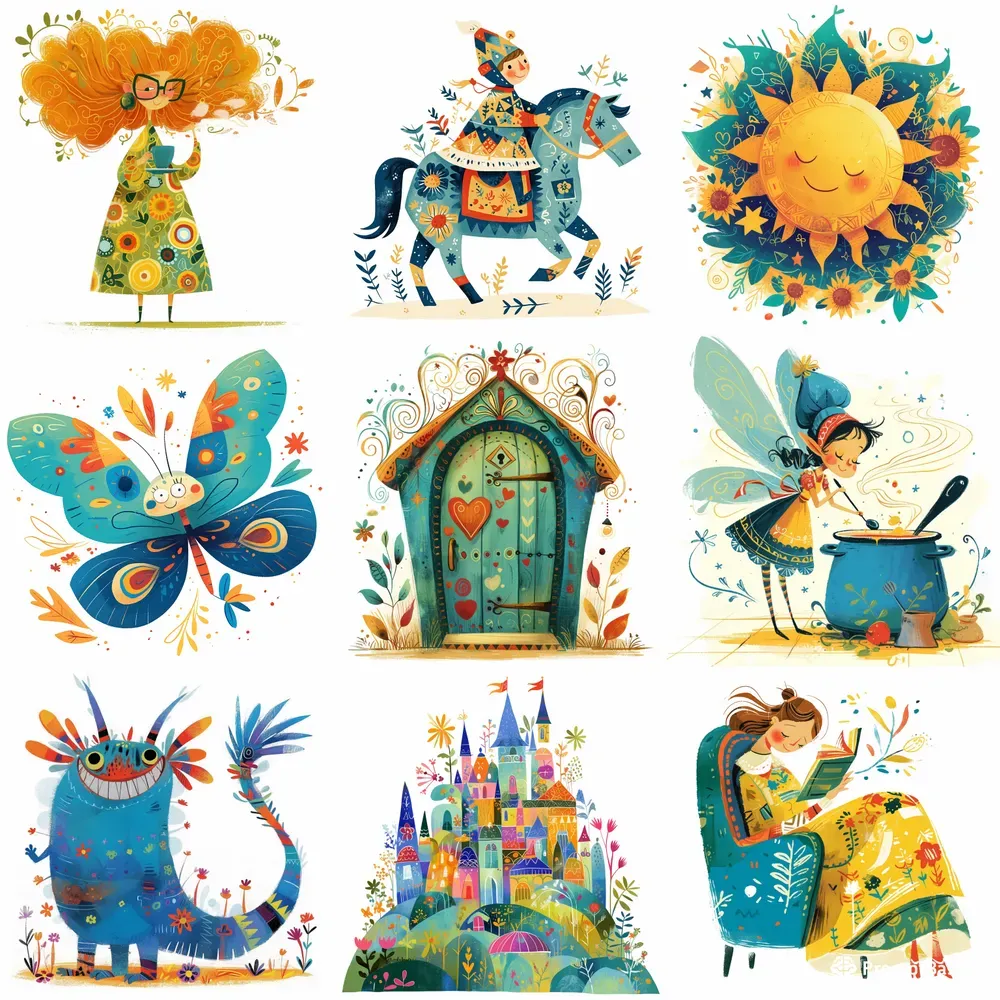 Whimsical Childrens Book Characters Midjourney Prompt | PromptBase