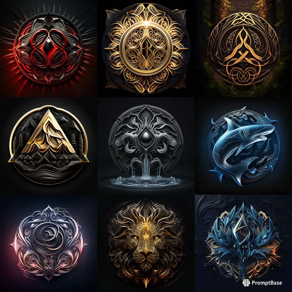 Translucent Logo Makers Midjourney Prompt | PromptBase