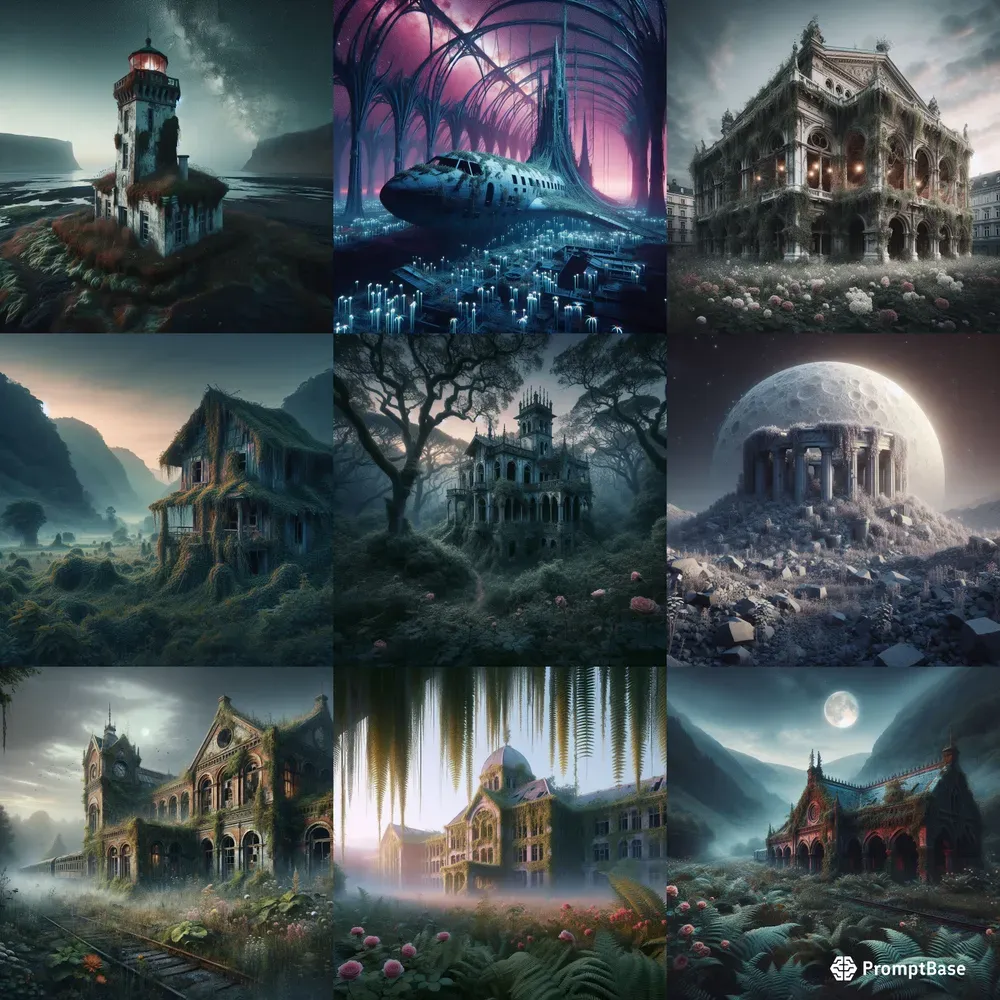 Mysterious Abandoned Places DALL·E Prompt | PromptBase