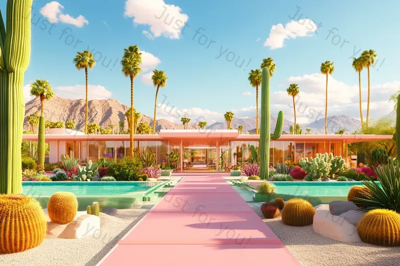 Retro Oasis Snapshots Of Americanas Midjourney Prompt | PromptBase