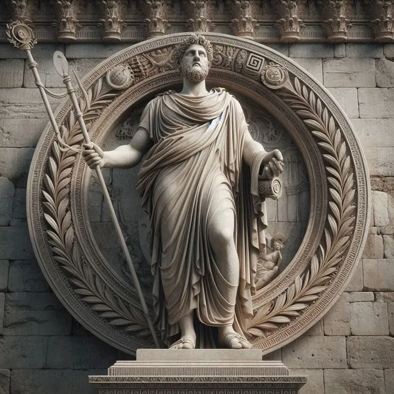 Majestic Ancient Greek God Statues DALL·E Prompt | PromptBase