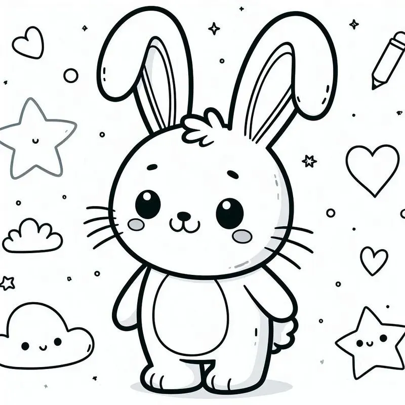 Fun And Simple Animal Coloring Pages DALL·E Prompt | PromptBase