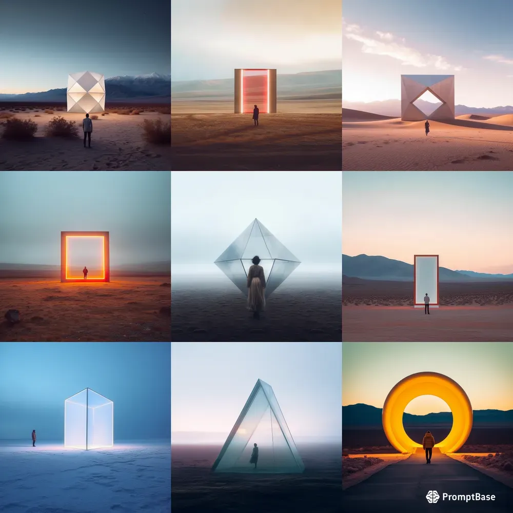 Creative Portal Shapes Midjourney Prompt | PromptBase