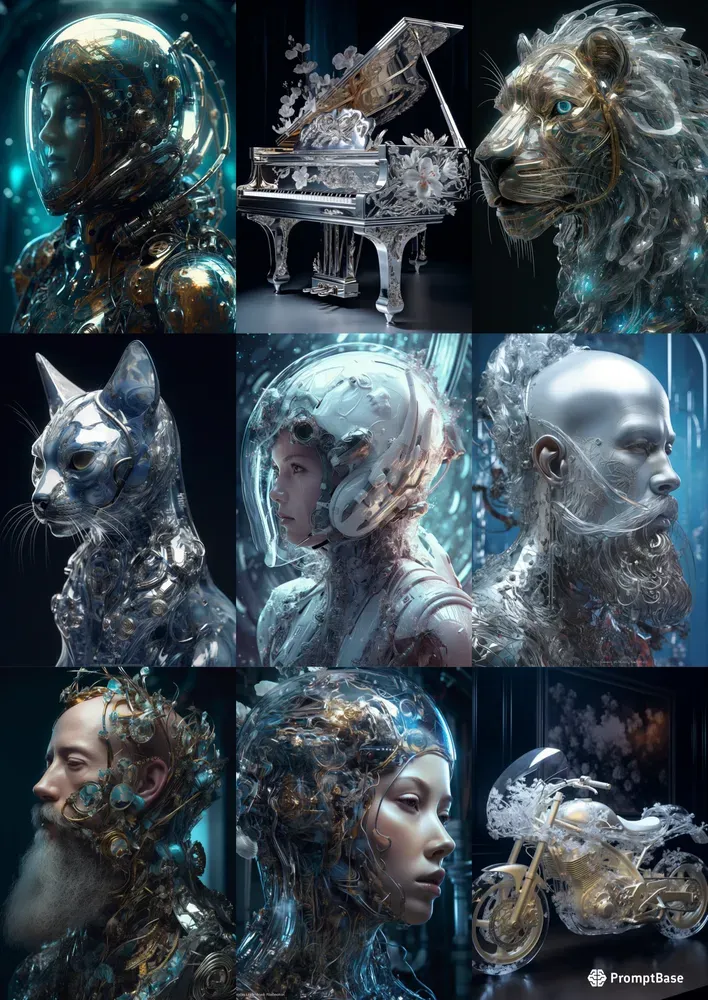 Surreal Fusion Portraits Midjourney Prompt | PromptBase