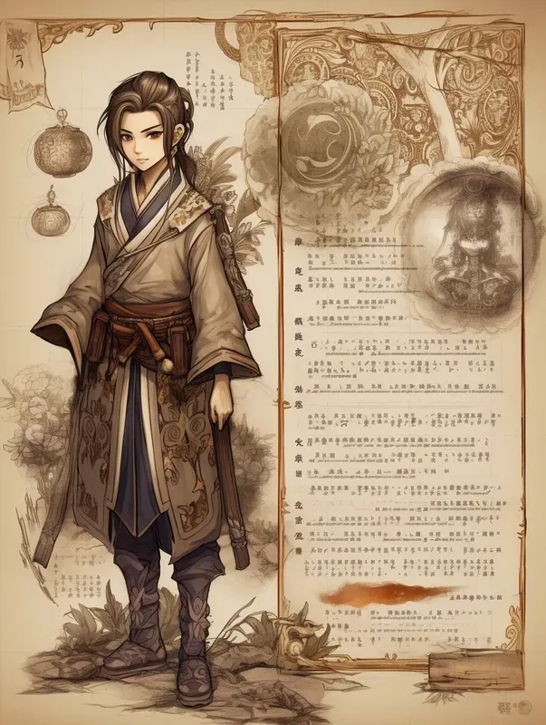 Chinese Game Character Designs Midjourney Prompt | PromptBase