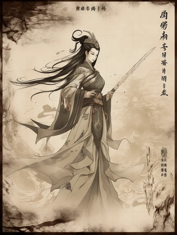 Chinese Game Character Designs Midjourney Prompt | PromptBase