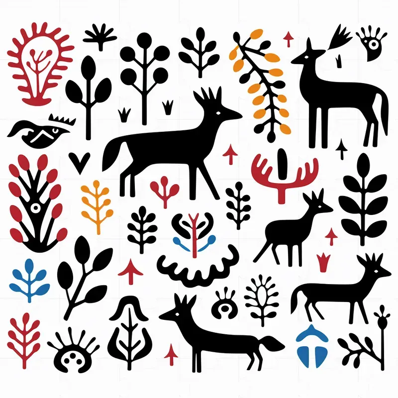 Abstract Iconic Patterns Midjourney Prompt | PromptBase