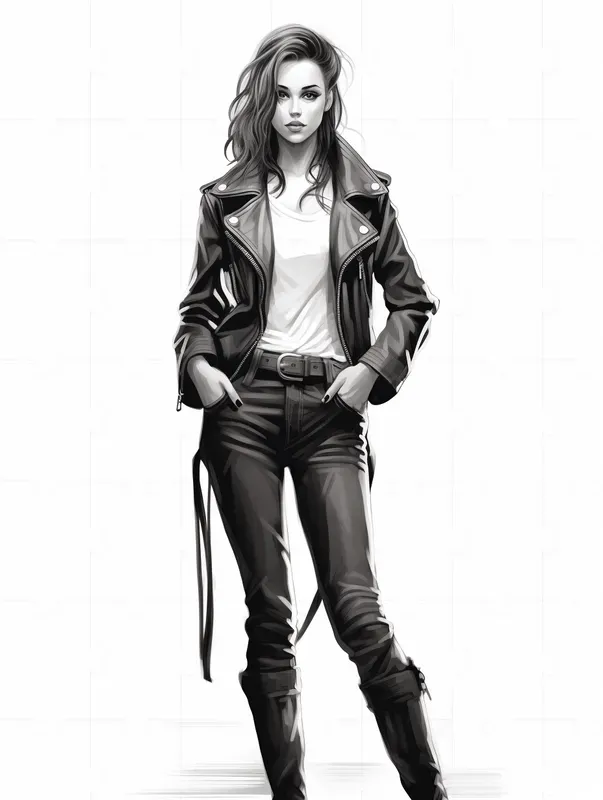 Perfect Fashion Model Drawings Midjourney Prompt | PromptBase