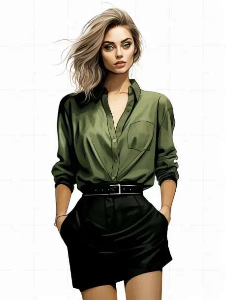 Perfect Fashion Model Drawings Midjourney Prompt | PromptBase