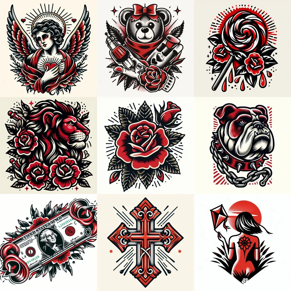 Old School Punk Tattoos DALL·E Prompt | PromptBase