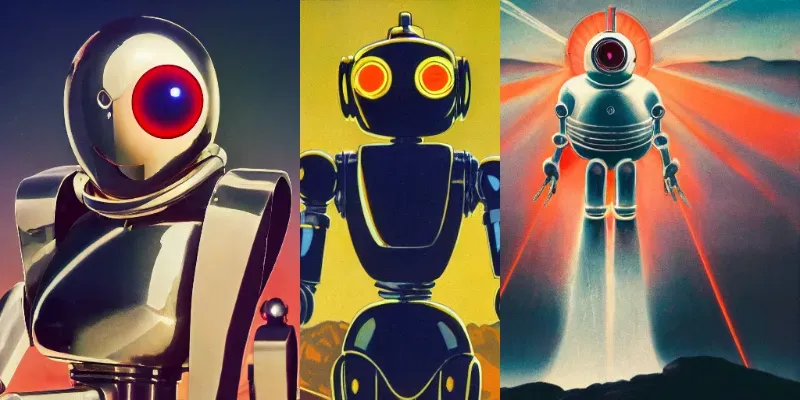 1950s Retro Robots Midjourney Prompt | PromptBase