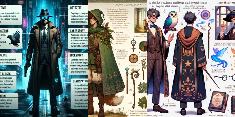 Fantasy Scifi RPG Character Designs DALL·E Prompt | PromptBase