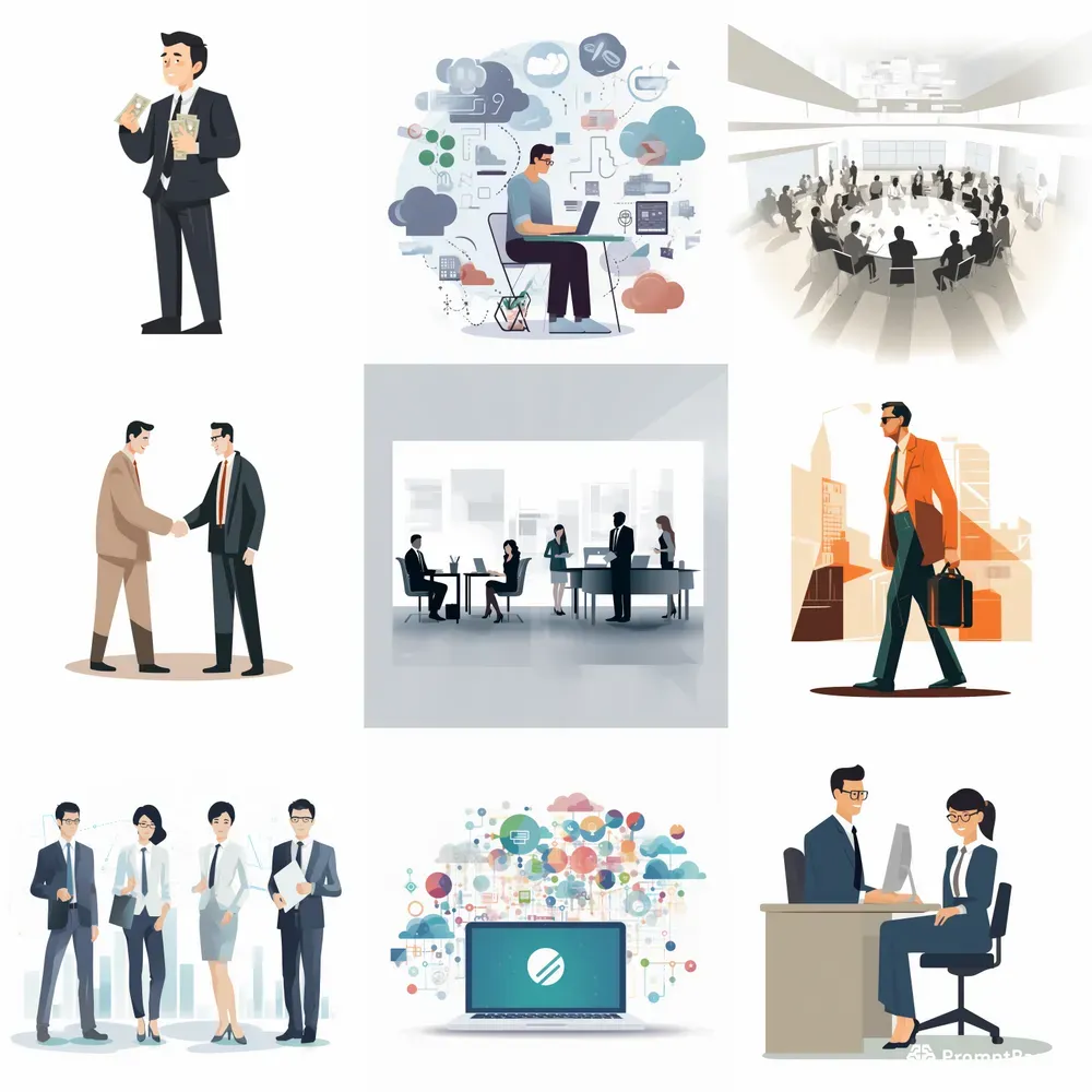 Flat Vector Graphics For Your Businesses Midjourney Prompt | PromptBase