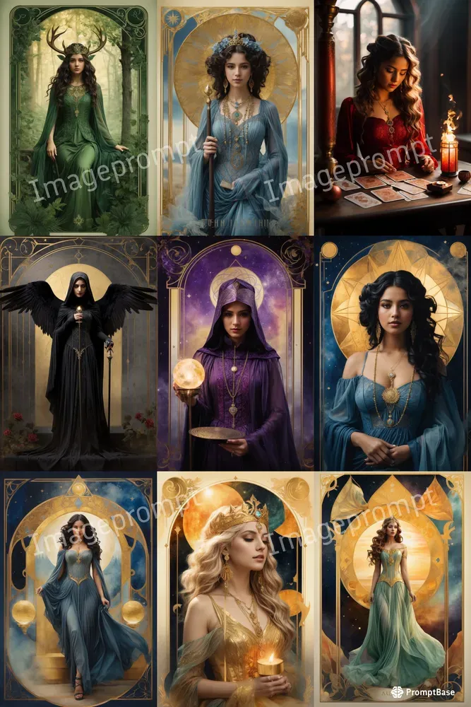 Mystical Tarot Portraits Leonardo Ai Prompt | PromptBase