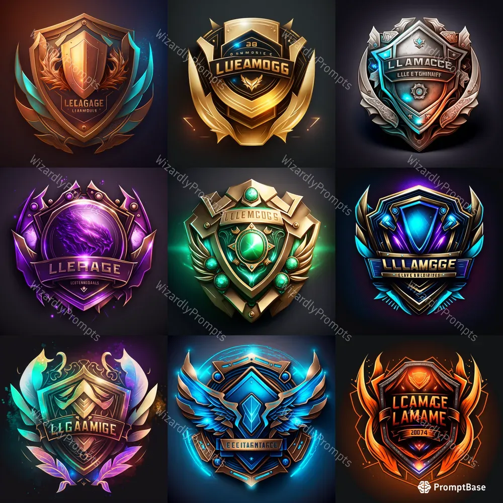 Champion League Badges Midjourney Prompt | PromptBase
