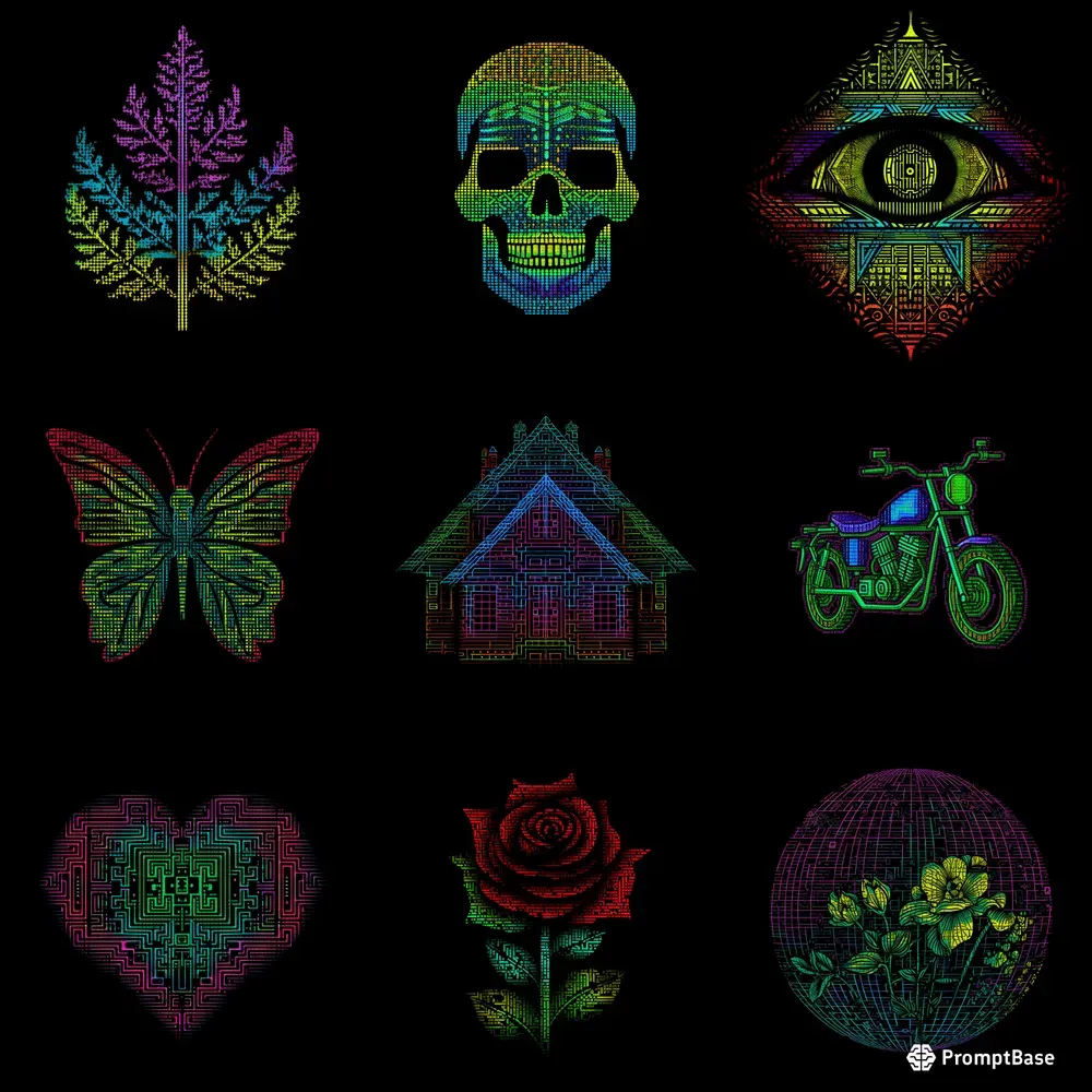 Minimalistic Ascii Code Art Midjourney Prompt | PromptBase