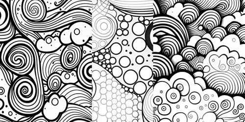 Coloring Doodle Pattern Pages Midjourney Prompt | PromptBase