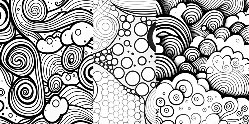 Coloring Pattern Line Drawing Pages Midjourney Prompt | PromptBase