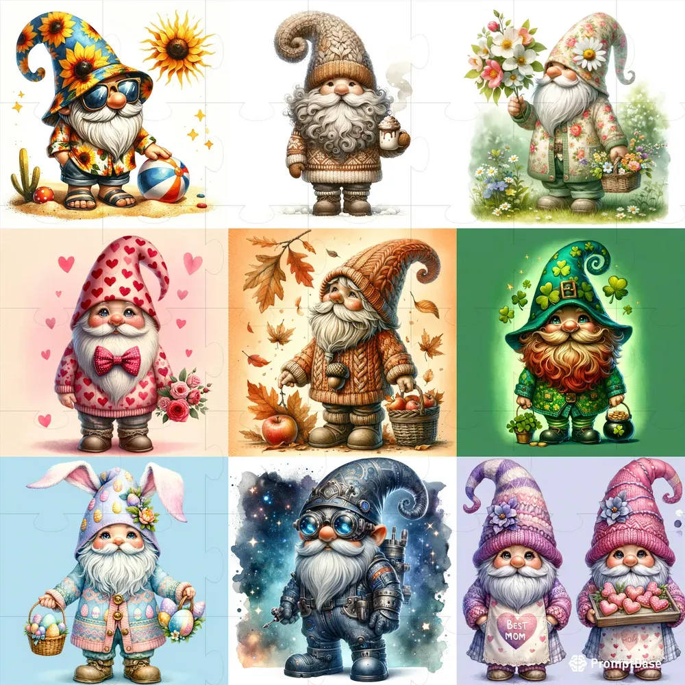 Adorable Gnomes Adventures DALL·E Prompt | PromptBase
