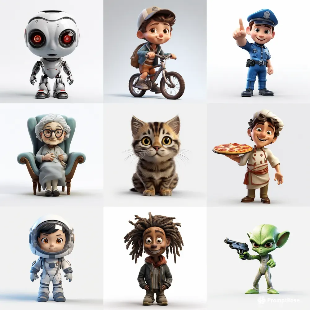 Avatars Computer Graphics Midjourney Prompt | PromptBase