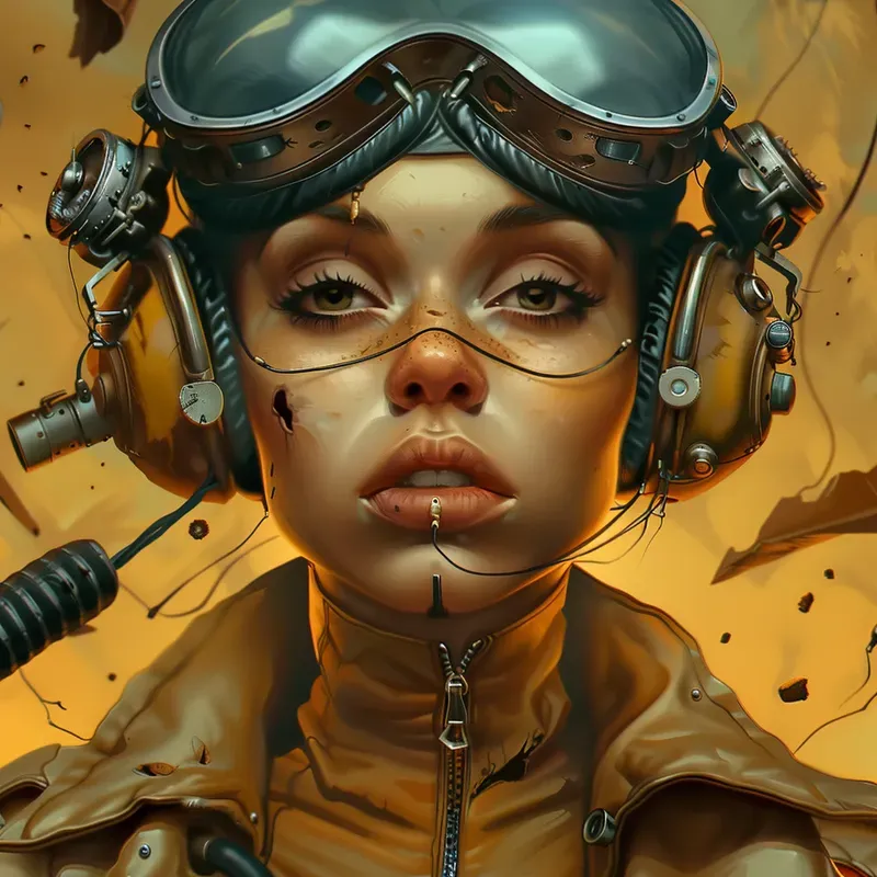 Rusty Steampunk Poster Book Covers Midjourney Prompt Promptbase