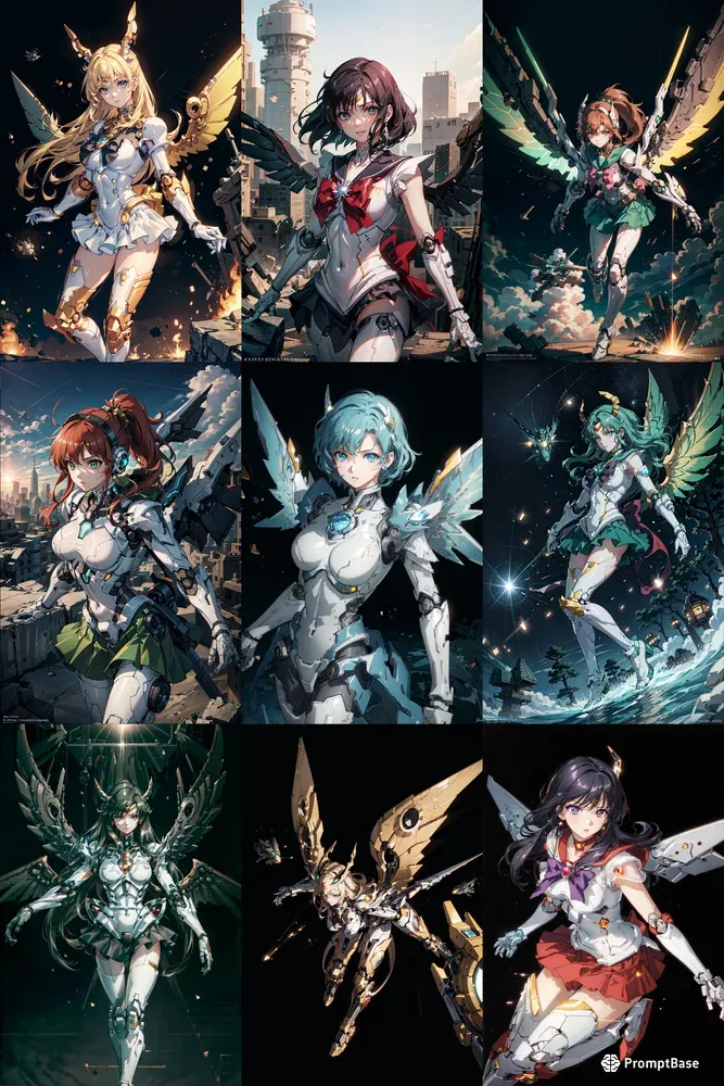 Mecha Style Anime Girls Stable Diffusion Prompt | PromptBase