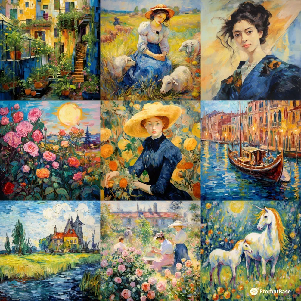 Vincent Van Goghs Style Wall Art Midjourney Prompt | PromptBase
