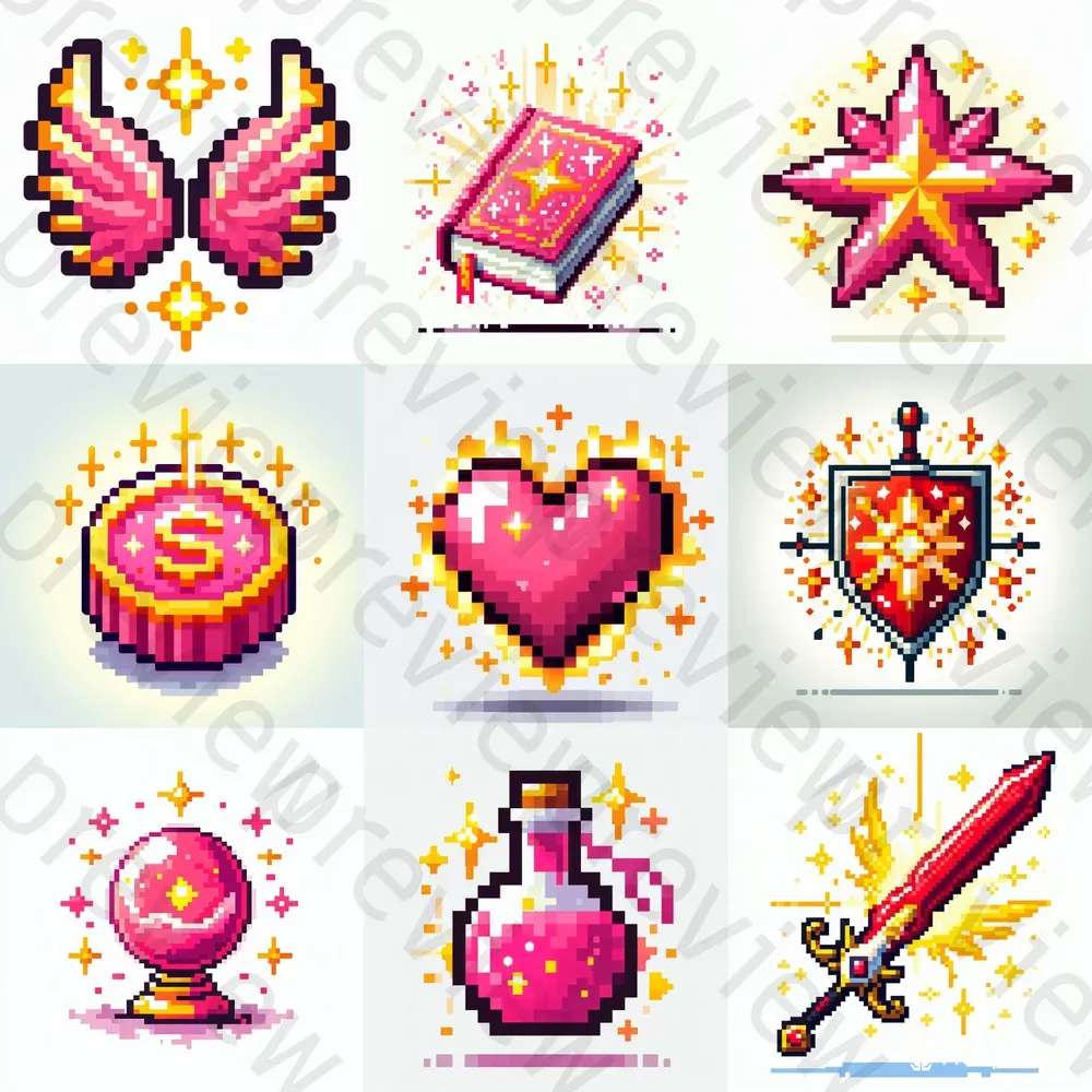 Super Cute Pixel Art Icons DALL·E Prompt | PromptBase