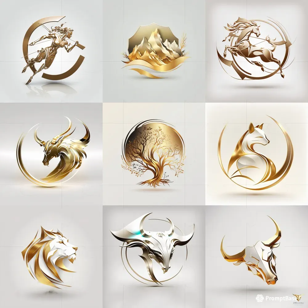 Metal Symbols - Logos Midjourney Prompt | PromptBase