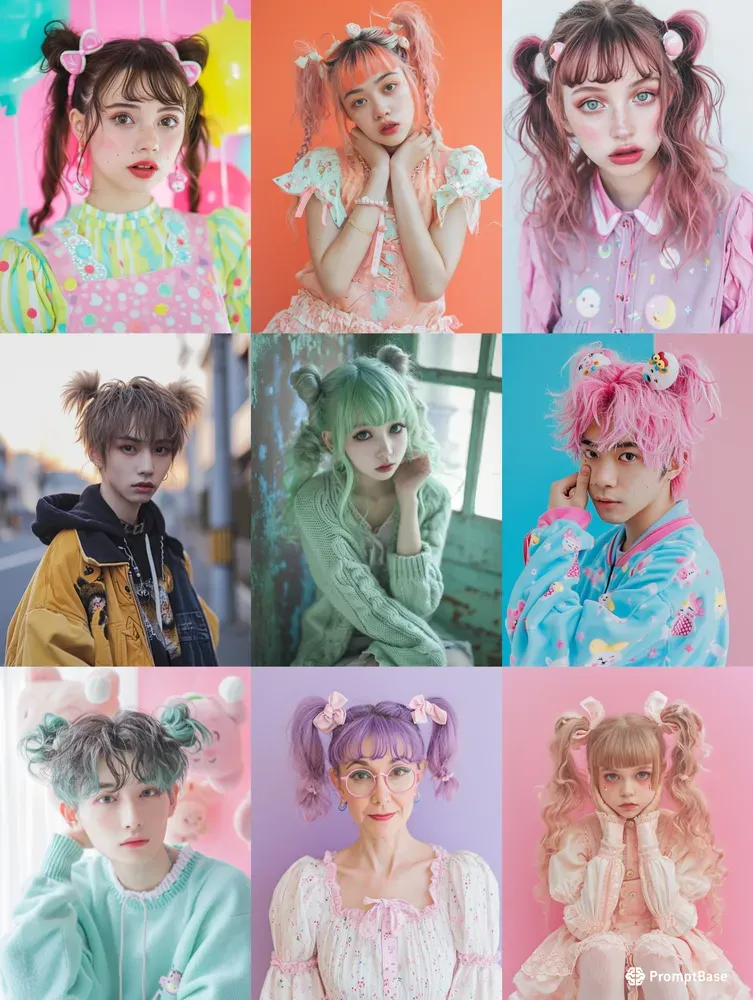 Cute Kawaii Portraits In Japanese Style Midjourney Prompt | PromptBase